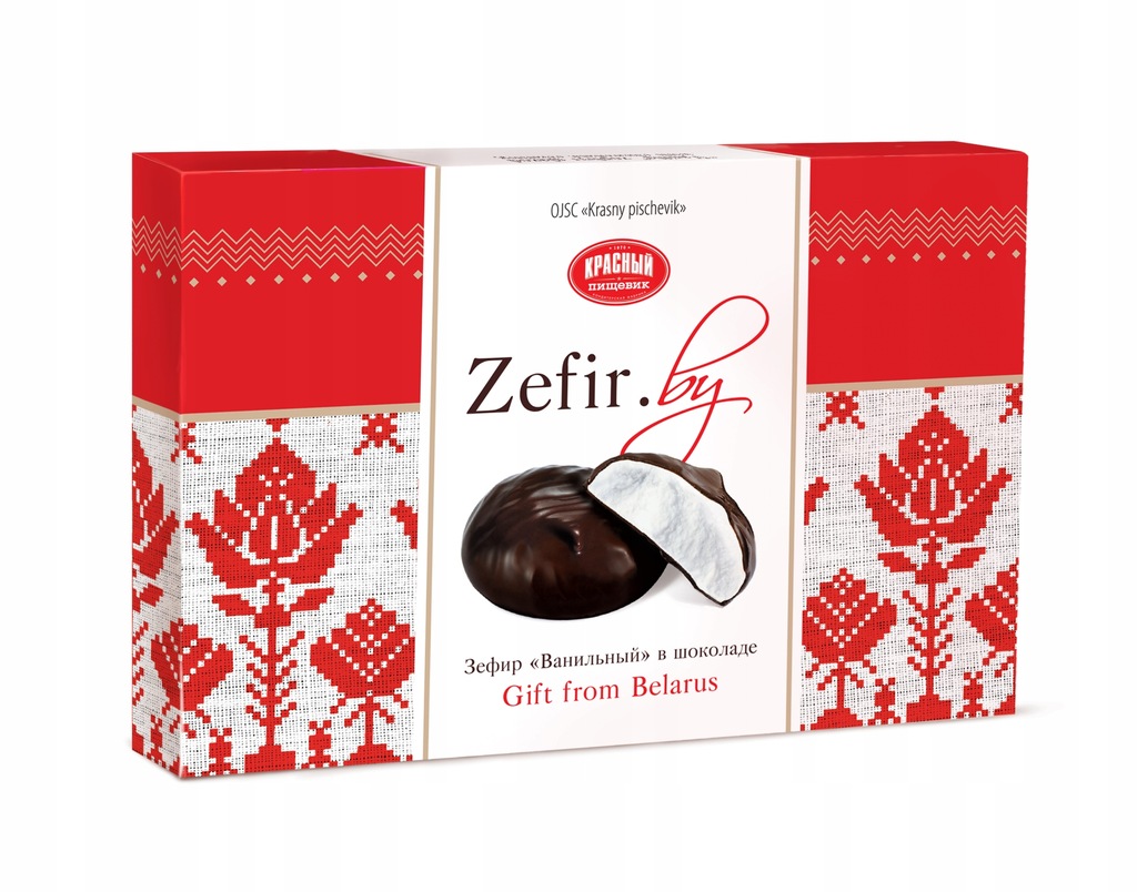 ZEFIR wanilowy w czekoladzie PREZENT 250g Białoruś - 11601808470 - oficjalne archiwum Allegro