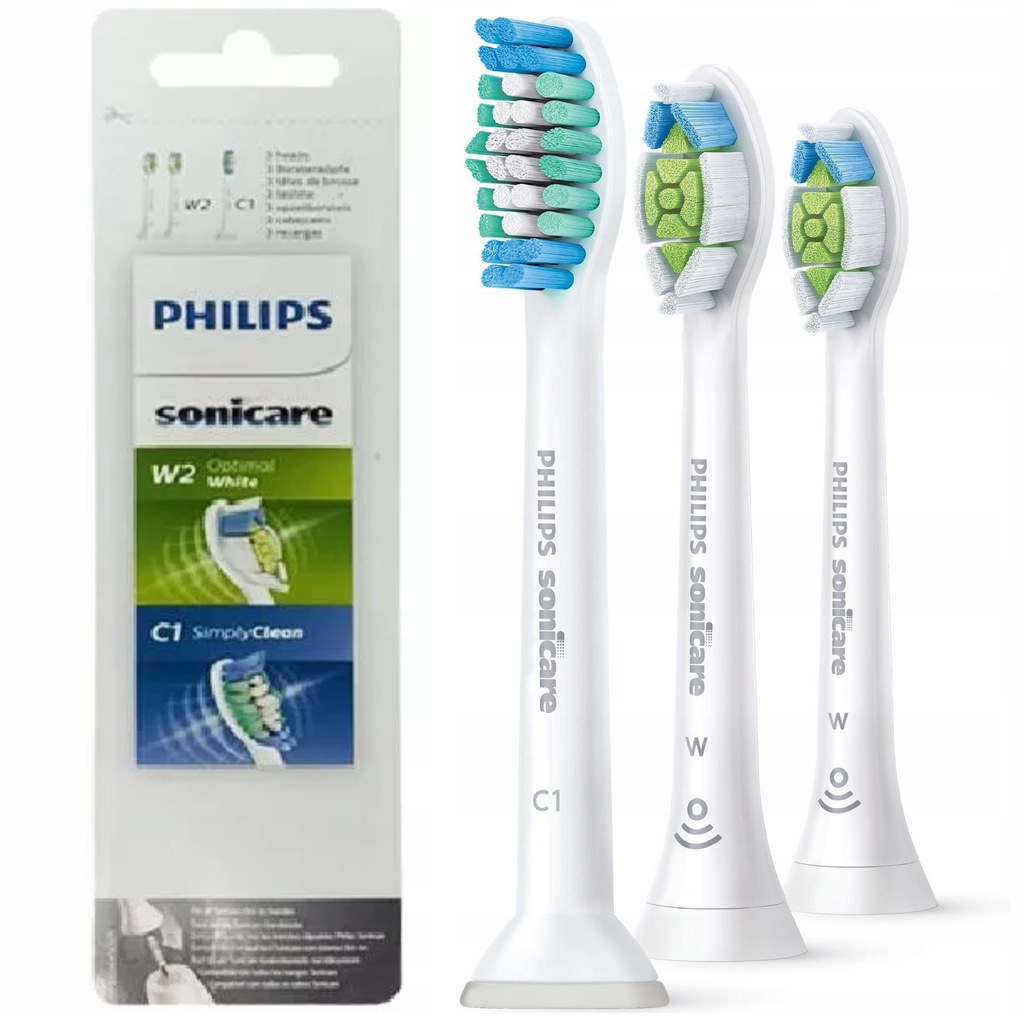 Philips Sonicare Końcówki C1 do Szczoteczek 3 SZT. - 13170180935 ...
