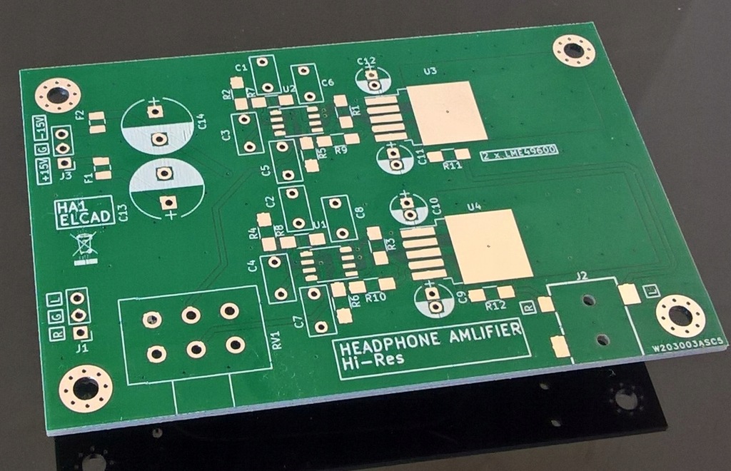 Płytka PCB DIY- wzmacniacz słuchawkowy LME49600 - 8158768803 ...