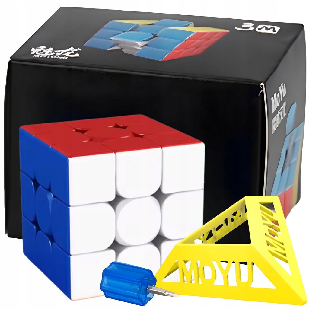 PROFESJONALNA MAGNETYCZNA KOSTKA MOYU 3x3x3 + PODSTAWKA - 14680363360 - oficjalne archiwum Allegro