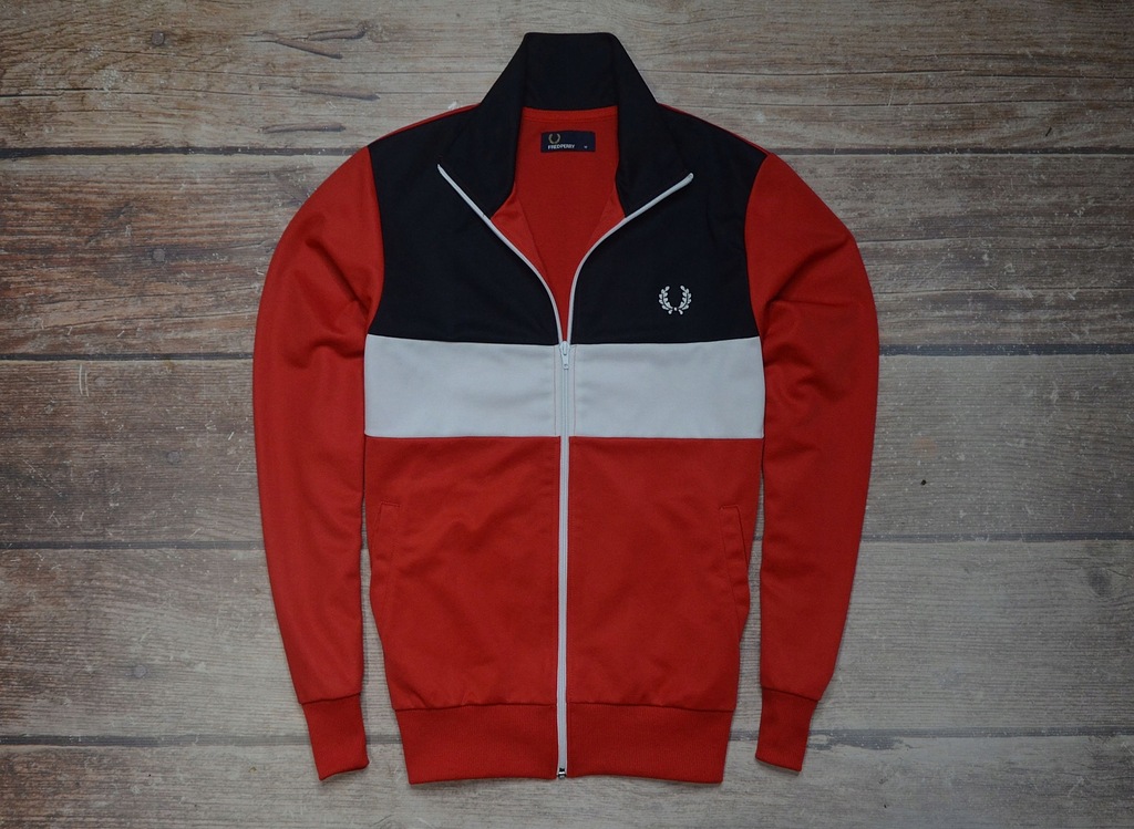 FRED PERRY ORYGINALNA BLUZA PREMIUM ZIPPER PORTUGAL NOWA M ...