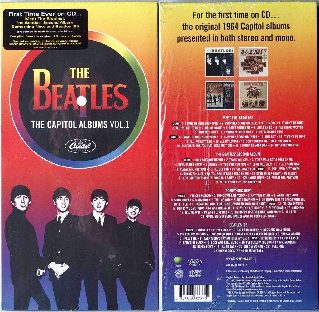 4CD box BEATLES Capitol albums vol.1 USA 1st edit - 12995111052 - oficjalne archiwum Allegro