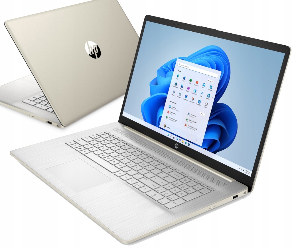 Złoty Laptop HP 17-CN i5 16GB 512GB SSD FHD Win 11 - 13660885560 - oficjalne archiwum Allegro