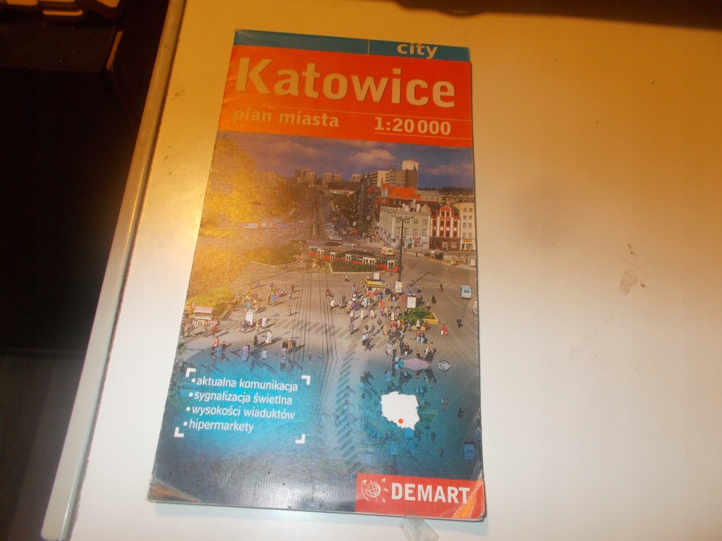 Katowice plan miasta i schemat linii tramwajowych - 11540013384 ...