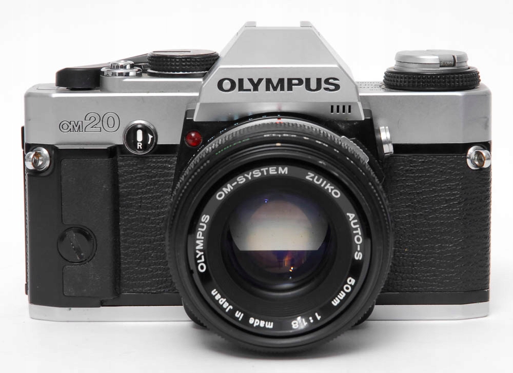 Aparat Olympus OM20 + Zuiko 50 mm F:1,8 - 11686060978 - oficjalne archiwum Allegro
