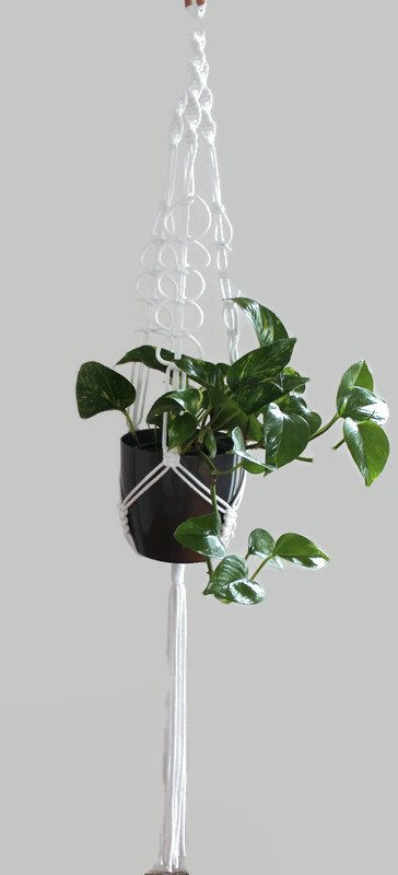 KWIETNIK, WIESZAK NA KWIATY dł. 105cm BIAŁY M5,1,3 - 13330183245 - oficjalne archiwum Allegro