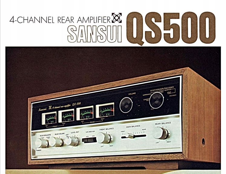 Unikalny wzmacniacz Vintage 4K Sansui QS-500 - 15682723458 - oficjalne archiwum Allegro