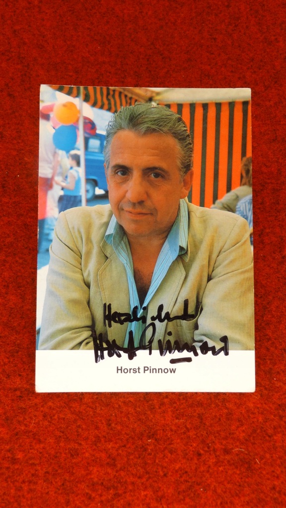 Oryginalny autograf Horst Pinnow - 12375338355 - oficjalne archiwum Allegro