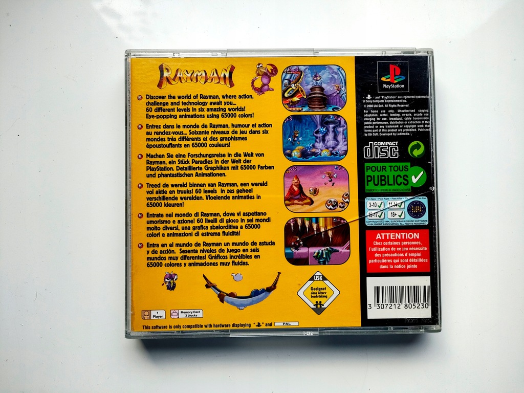 Купить *** Rayman PS1 PSX PSONE PLAYSTATION 3xA ***: отзывы, фото и ...