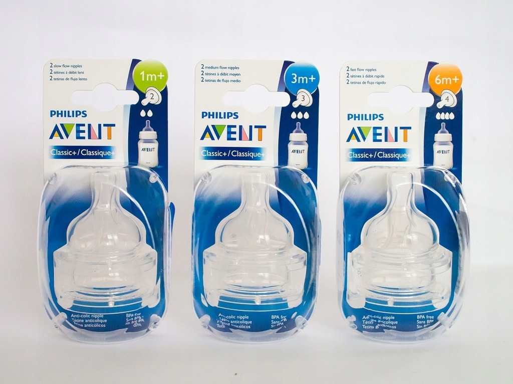 AVENT SMOCZEK DO BUTELKI CLASSIC+ 1m+ 3m+ 6m+ 2SZT - 7653347542 - oficjalne archiwum Allegro