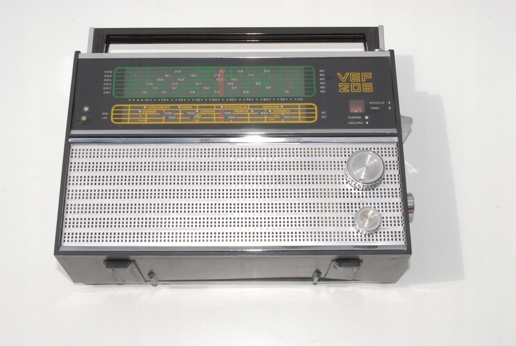 Stare radio Radio VEF 206 antyk 70 lat zabytek - 12485695996 ...