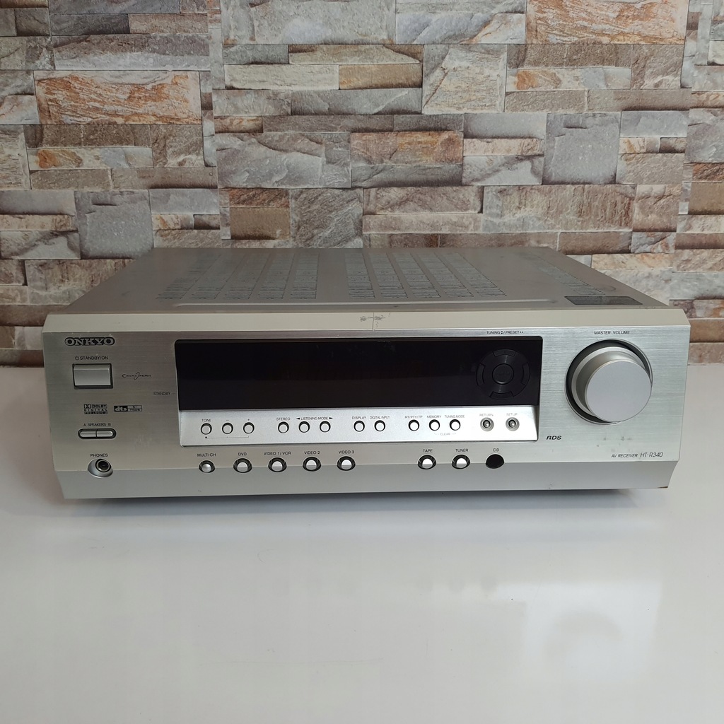 Amplituner Onkyo HT-R340 5.1 srebrny - 11424900083 - oficjalne archiwum Allegro