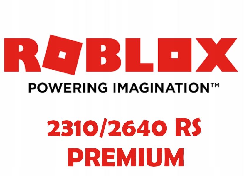 DOŁADOWANIE ROBUX ROBLOX 2310/2640 RS + PREMIUM - 12647512004 ...