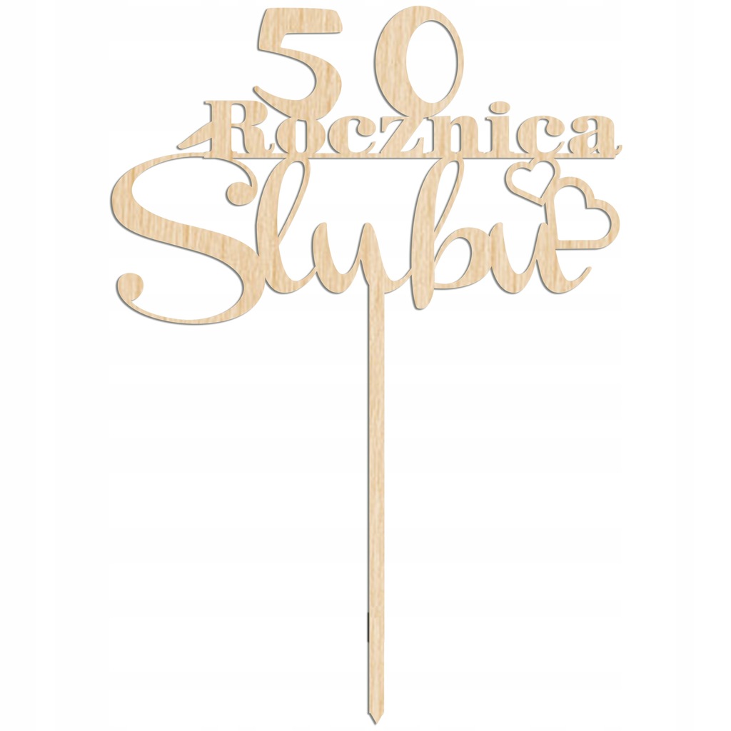 TOPPER NA TORT ROCZNICA ŚLUBU ŚLUB DEKORACJA - 10875427020 - oficjalne archiwum Allegro