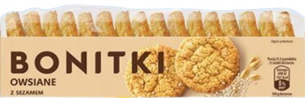 Bonitki Ciastka owsiane z sezamem 230g - 14437741101 - oficjalne ...