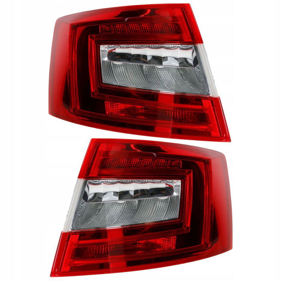 SKODA OCTAVIA III HATCHBACK LAMPA TYŁ LED L + R - 13073008808 ...