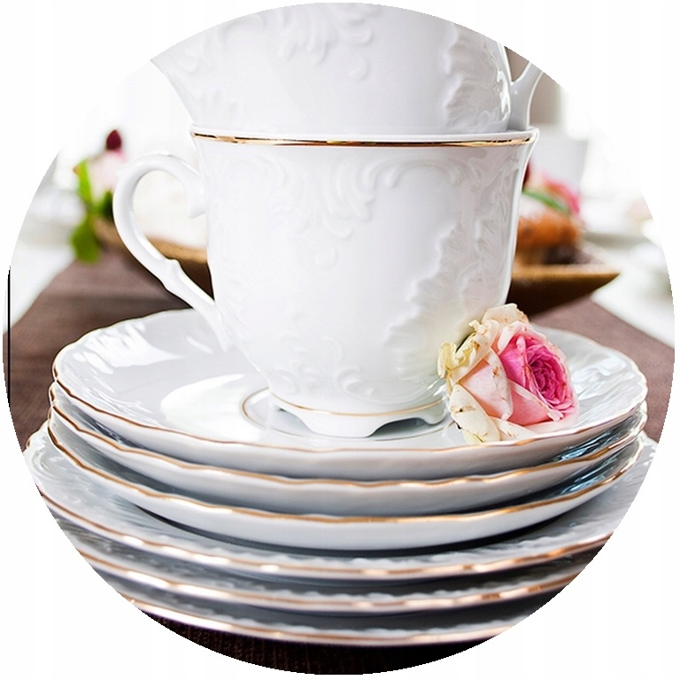 3604 SERWIS DO KAWY 12/39 ROCOCO ĆMIELÓW PFP ZŁOTO - 12344471387 ...