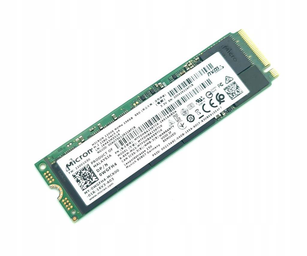 Dysk SSD Micron 256GB MTFDHBA256TCK M.2 PCIe - 14071833141 - oficjalne ...