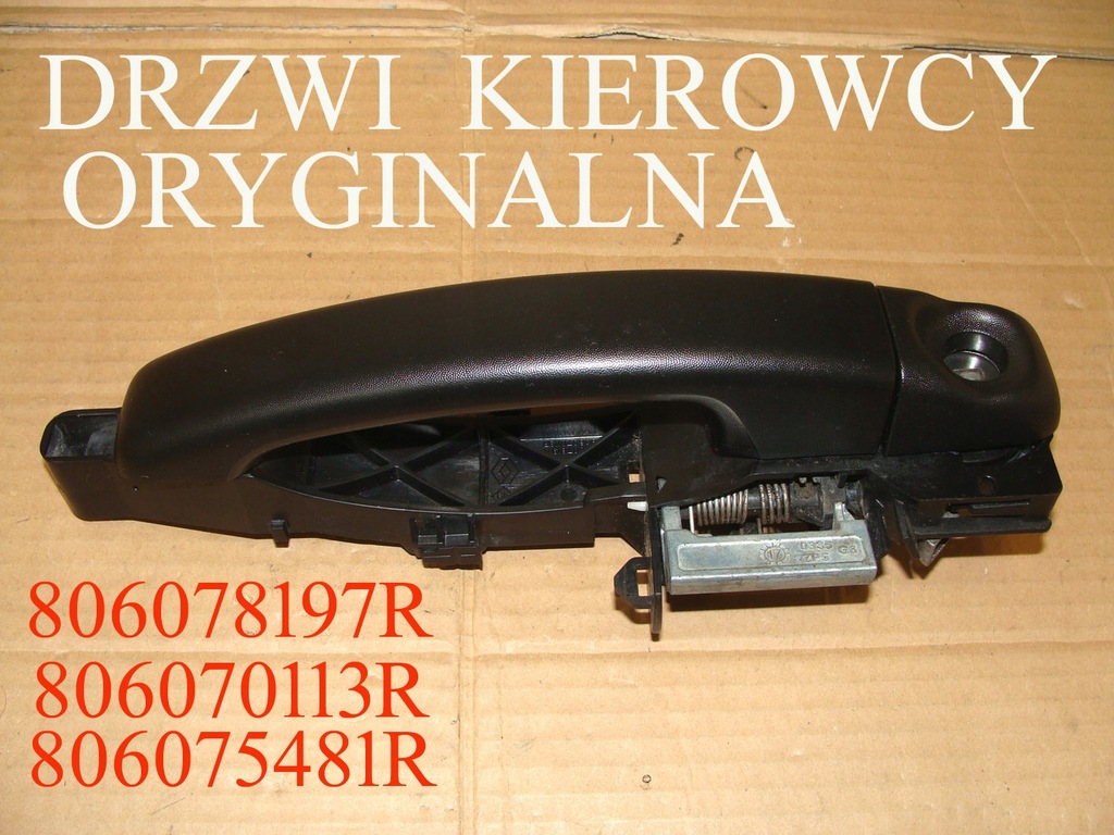 Klamka drzwi lewych przednich lewy przód kierowcy Master III 3 IV 4 ...