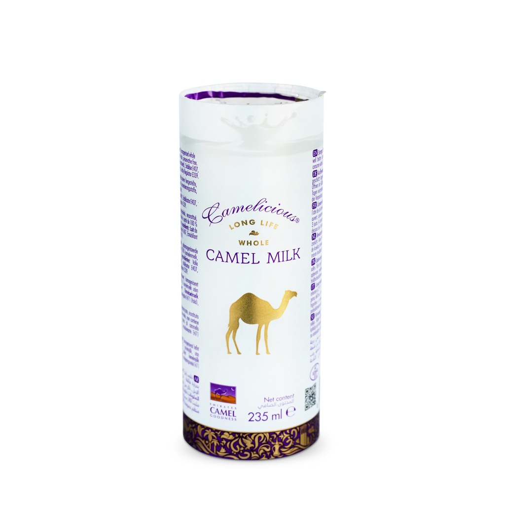 MLEKO WIELBŁĄDZIE CAMEL MILK UHT 235ML CAMELICIOUS - 14464340584 - oficjalne archiwum Allegro