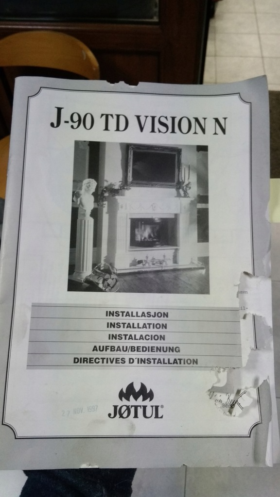 Wkład kominkowy Jotul J-90 TD VISION N - 7891150289 - oficjalne archiwum Allegro