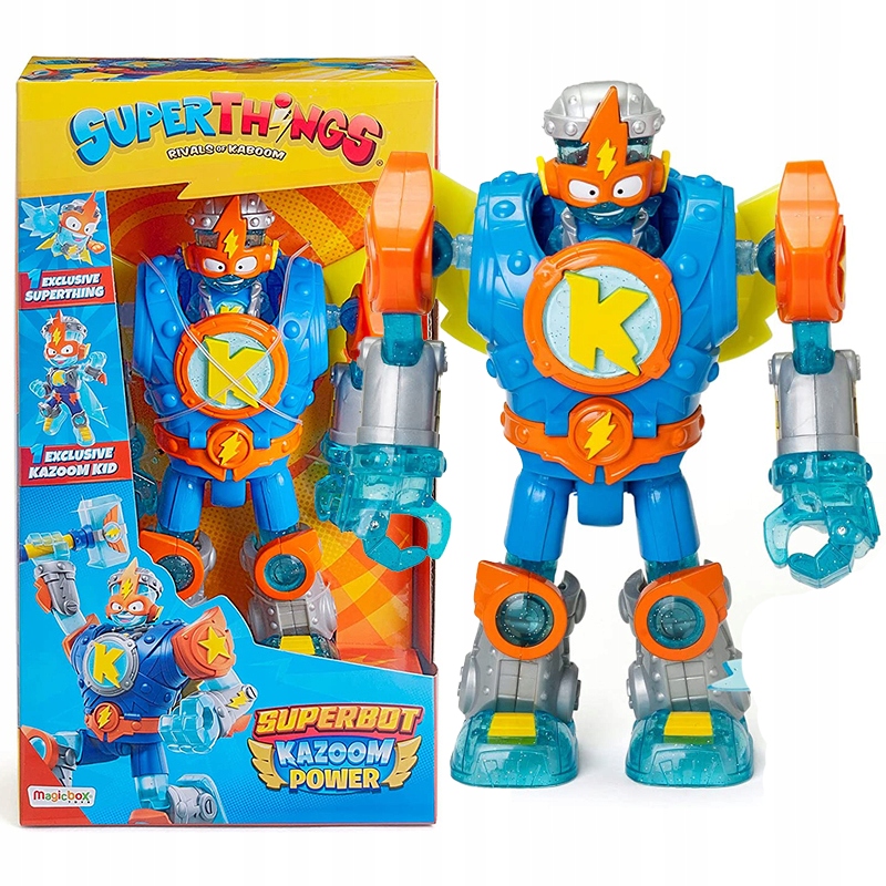 SUPER Zings THINGS Superbot KAZOOM Power Robot - 12361001922 ...