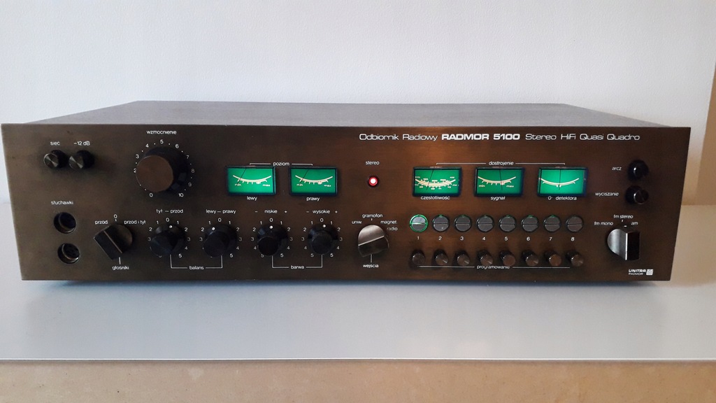 Amplituner Unitra Radmor 5100 bdb stan przestrojon - 13317649027 ...