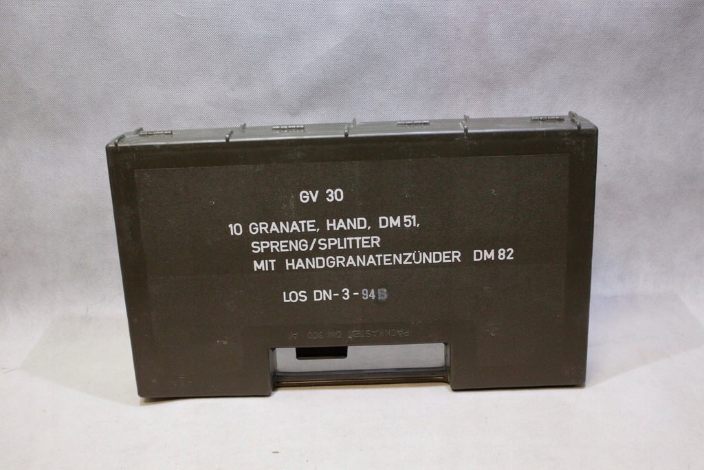 Wojskowa SKRZYNKA NA GRANATY DM51 Bundeswehr - 14579309436 - oficjalne ...