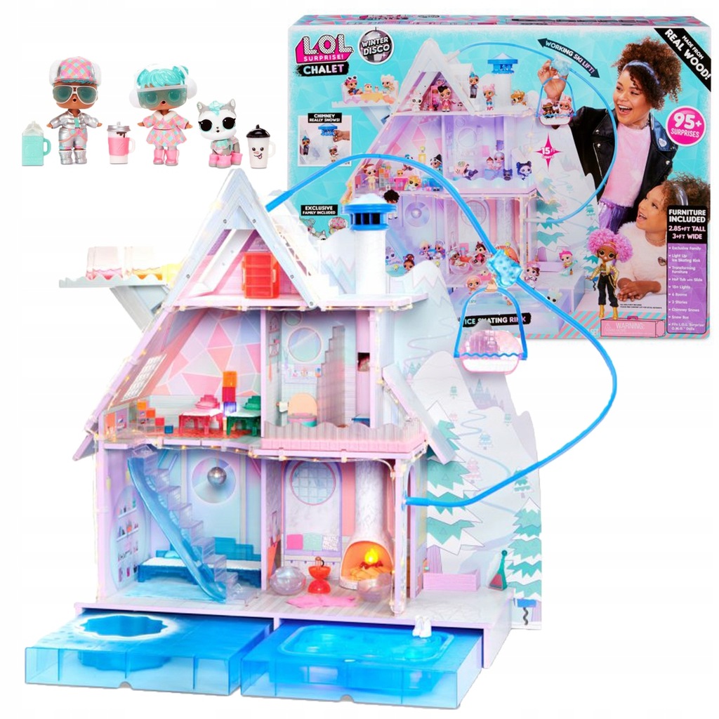 LOL Surprise Winter Disco Drewniany Domek Zimowy - 9165040064 ...