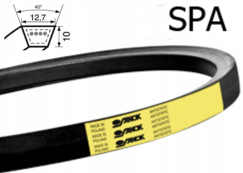 Pasek klinowy, pas SPA 1132 Stomil Sanok - 11731018091 - oficjalne ...