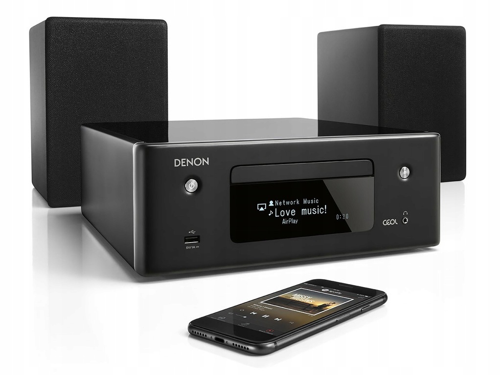 Miniwieża Denon CEOL RCD - N10 CZARNY Wi-Fi, BT - 7669547607 ...