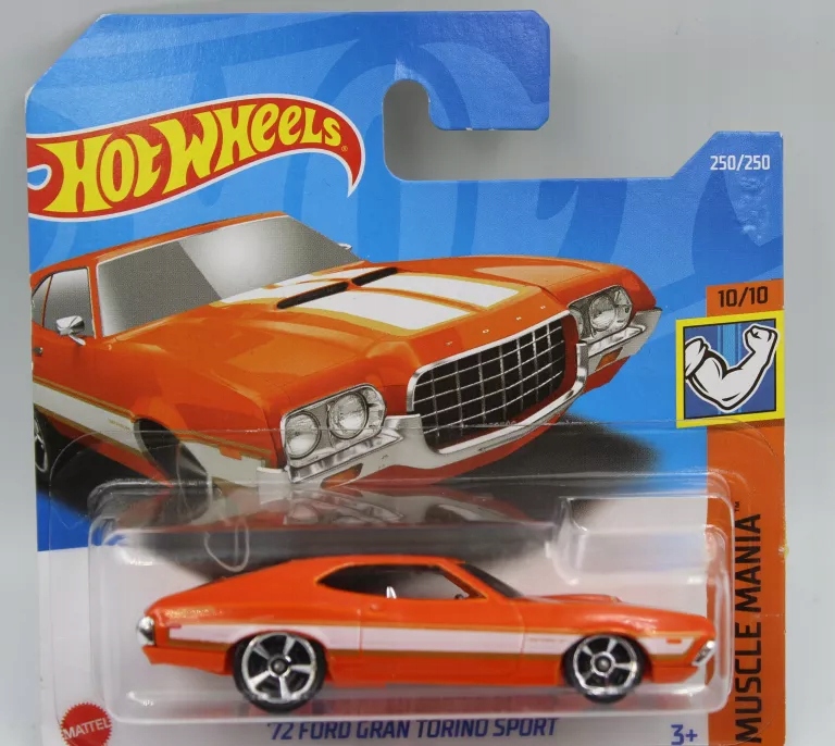 HOT WHEELS MUSCLE MANIA 72 FORD GRAN TORINO SPORT - 13171338349 - oficjalne archiwum Allegro
