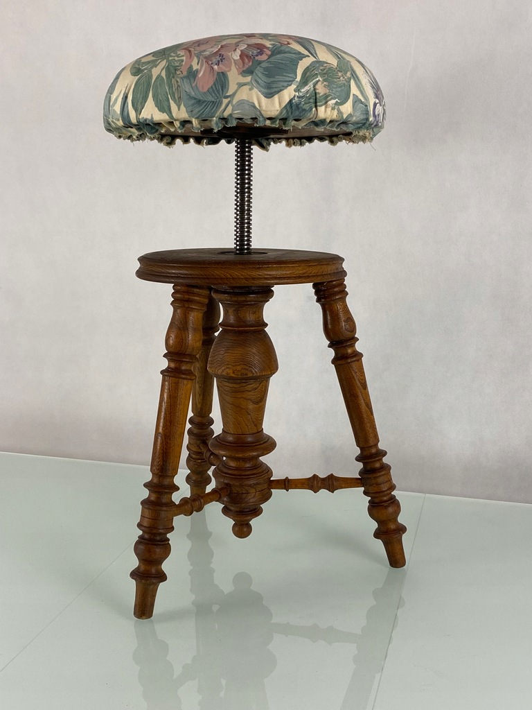 Taboret do pianina antyk - 12643080003 - oficjalne archiwum Allegro