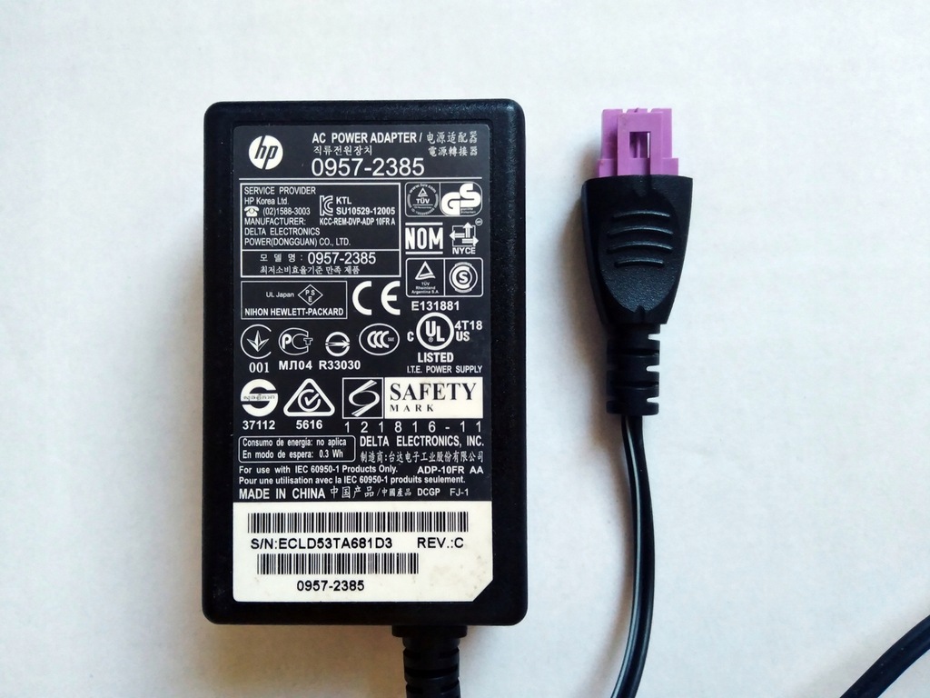Zasilacz HP DeskJet 0957-2385 - 12641745267 - oficjalne archiwum Allegro