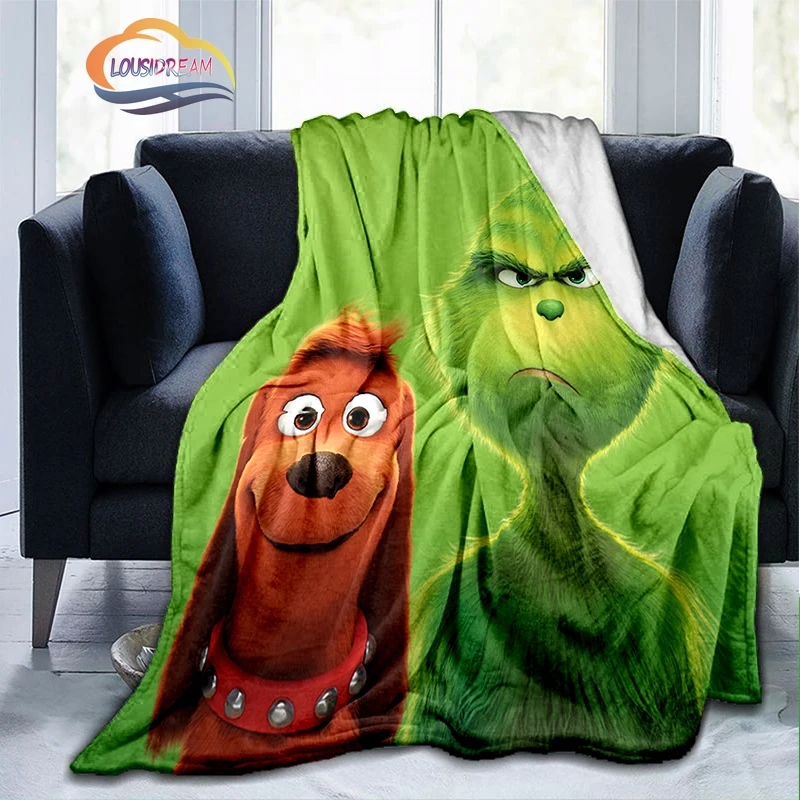 KOC 3D Print Grinch Cartoon koc polarowy Sofa i łó - 14859118992 ...