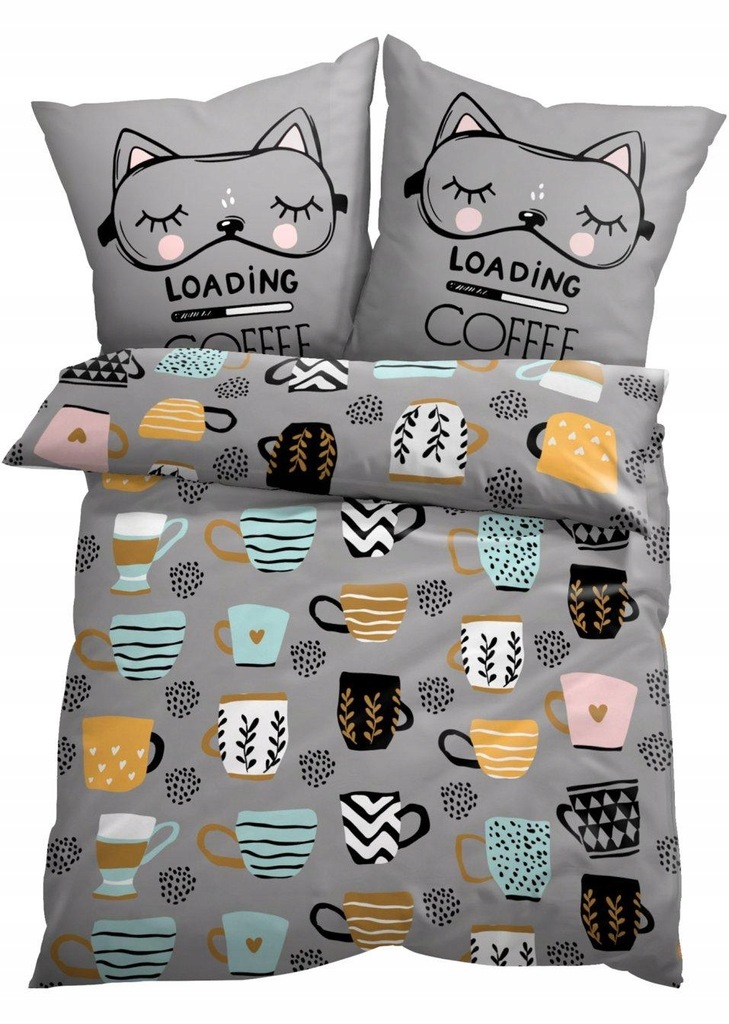 KOMPLET POŚCIELI POLIBAWEŁNA 135X200 80X80CM 1 - 13779784295 - oficjalne archiwum Allegro