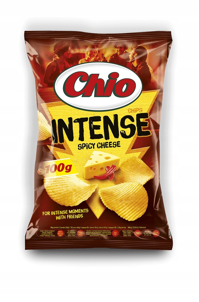 Chipsy CHIO Intense Spicy Cheese - ser z chilli - 10475880959 ...