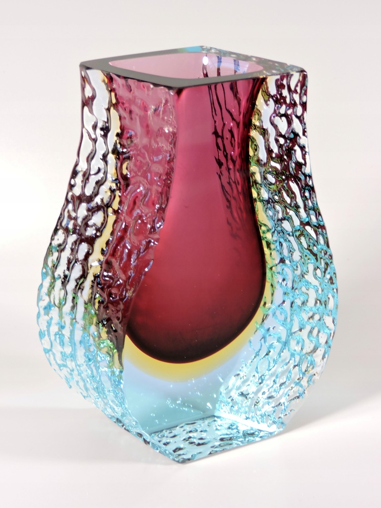 Wazon szkło Murano design Sommerso autor A. Mandruzzato - 14376681853 ...