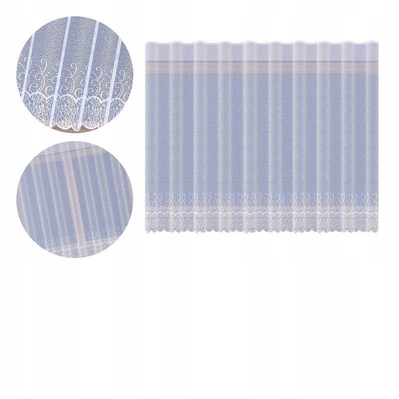 Anzati biała firana na metry wys 180 cm do sypialni salonu jadalni ...