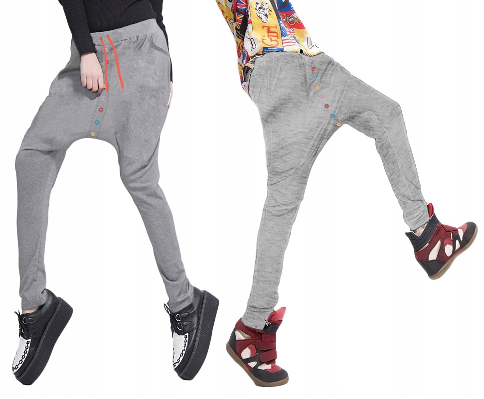 Spodnie dresowe damskie baggy BENTER 98837 pumpy r XL - 14510227453 ...