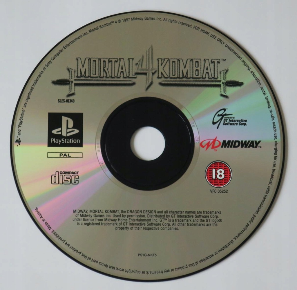 Купить PS1 MORTAL KOMBAT 4 PLAYSTATION 1 PSX ОТ 1 ЗЛОТЫХ!: отзывы, фото ...