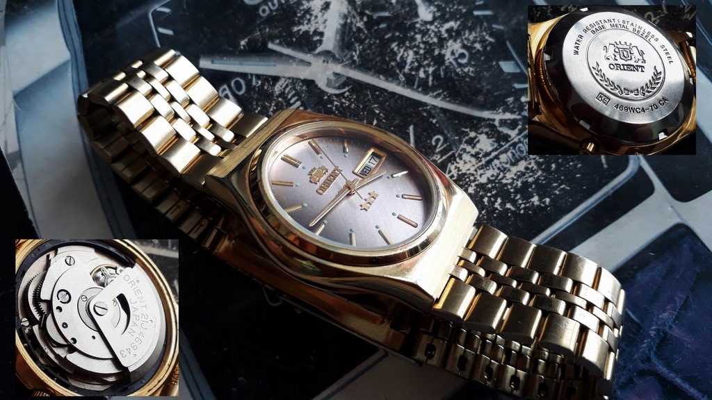 ORIENT automatic 46943 -- oryginał JAPAN -- ideał - 12854488187 ...