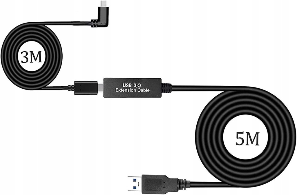 KABEL ADAPTER 8M DO OCULUS LINK SteamVR QUEST 1 2 - 15196981573 ...