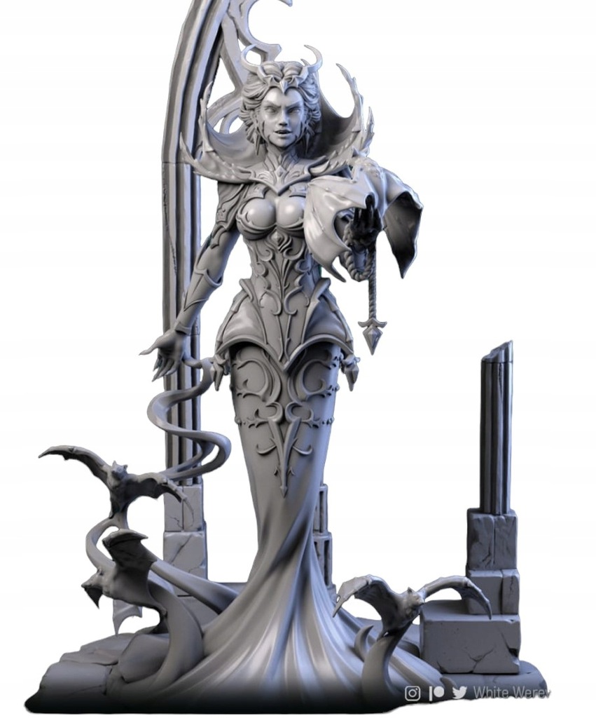Mistress of Blood wampir figurka rpg druk 3d 8k - 13353827026 - oficjalne archiwum Allegro