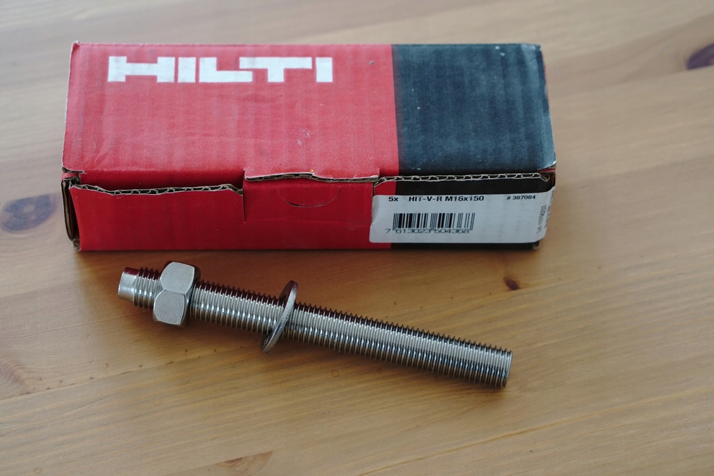 Hilti HIT-V-R M16 x 150 mm - Pręt kotwiący - 12164103220 - oficjalne ...