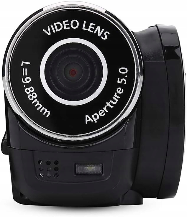 Cyfrowa kamera wideo Elprico Ekran 2,7 cala 270 ° Kamera wideo USB 16X ...