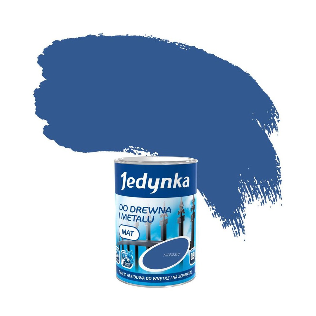 Emalia do Drewna i Metalu Farba Jedynka Niebieska - 11002576542 - oficjalne archiwum Allegro