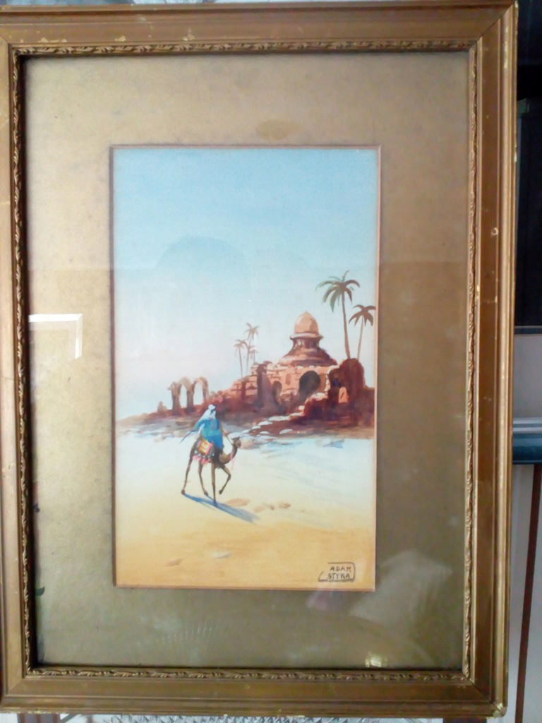 Stary obraz Adam styka - 13999567567 - oficjalne archiwum Allegro