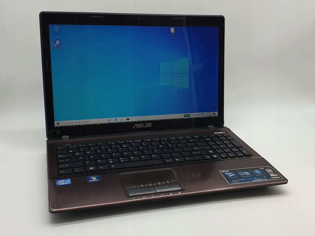 LAPTOP ASUS K53S I7-2670QM 8GB 750GB AMD 7610M 2GB - 8695743911 - oficjalne archiwum Allegro