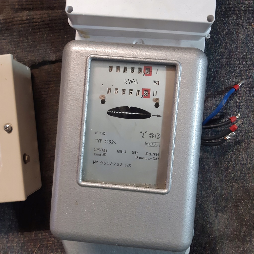 LICZNIK PRĄDU TRÓJFAZOWEGO INDUKCYJNY Z TABLICĄ - 11740032370 ...